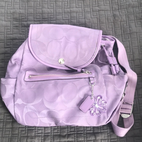 Coach | Bags | Coach Lavender Backpack | Poshmark